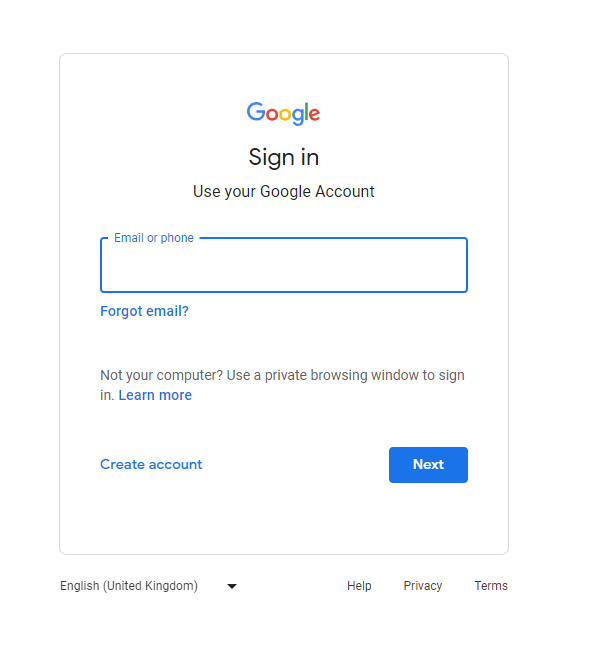 Login to Google Classrooom